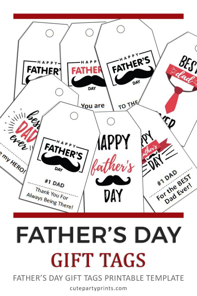 Free Printable Happy Fathers Day Gift Tags